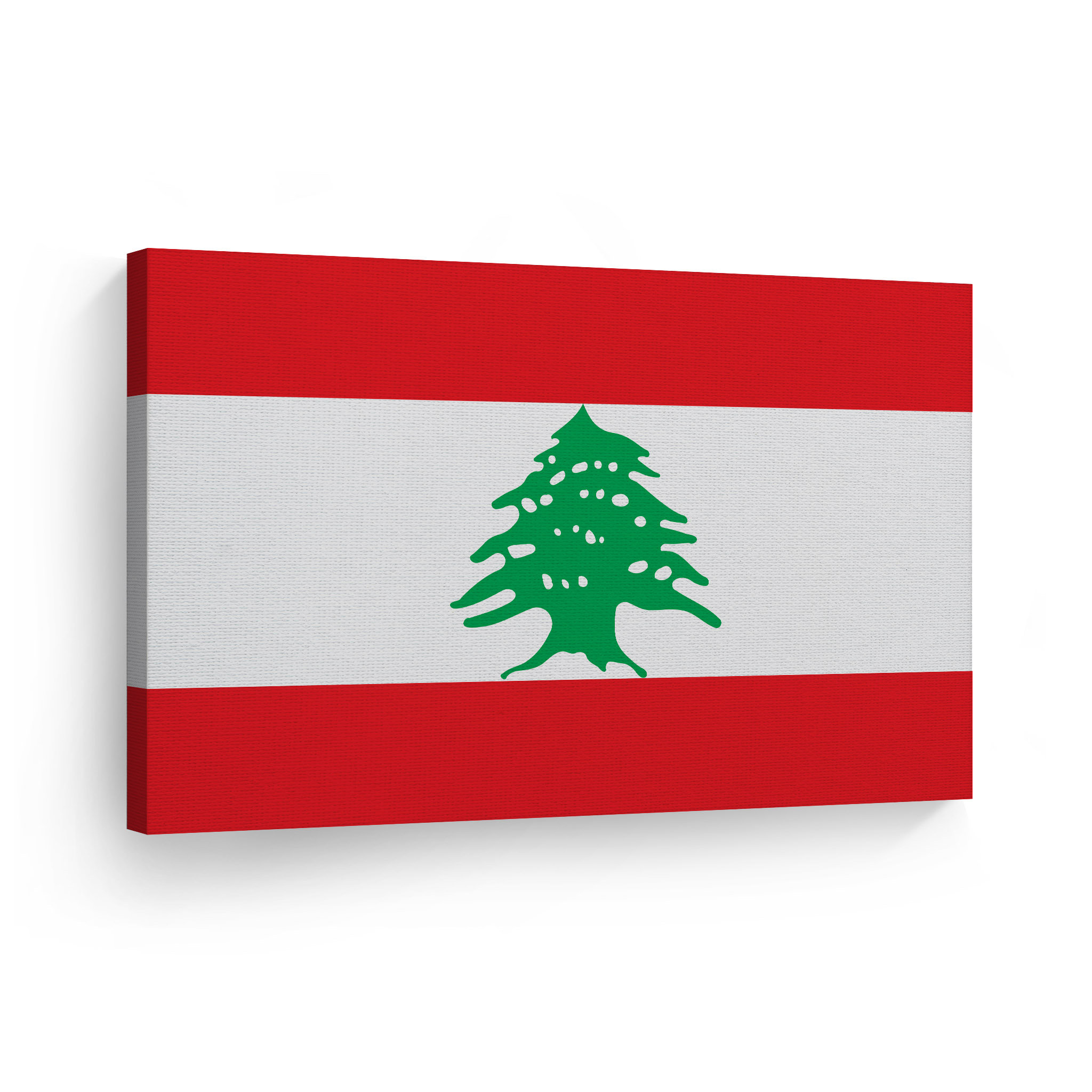 Lebanon Flag CANVAS or METAL Wall Art Print Country Flags | Etsy