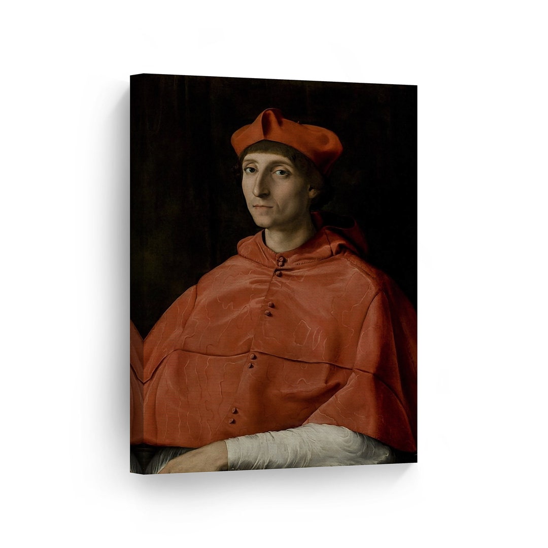 The Cardinal by Raphael Art Canvas Wall Art Print Famous Fine Art Oil ...