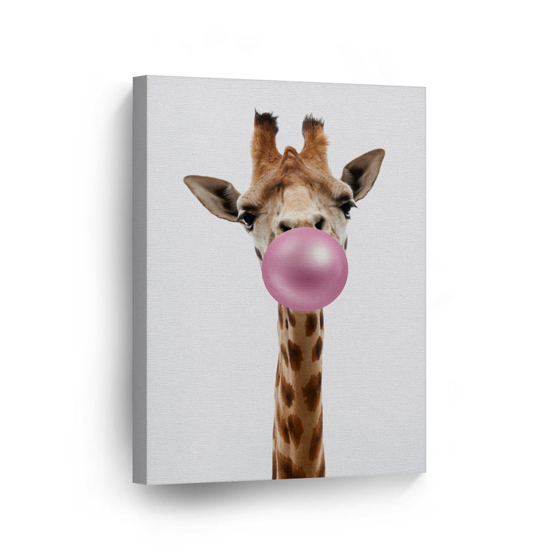 Giraffe Canvas Art - Etsy