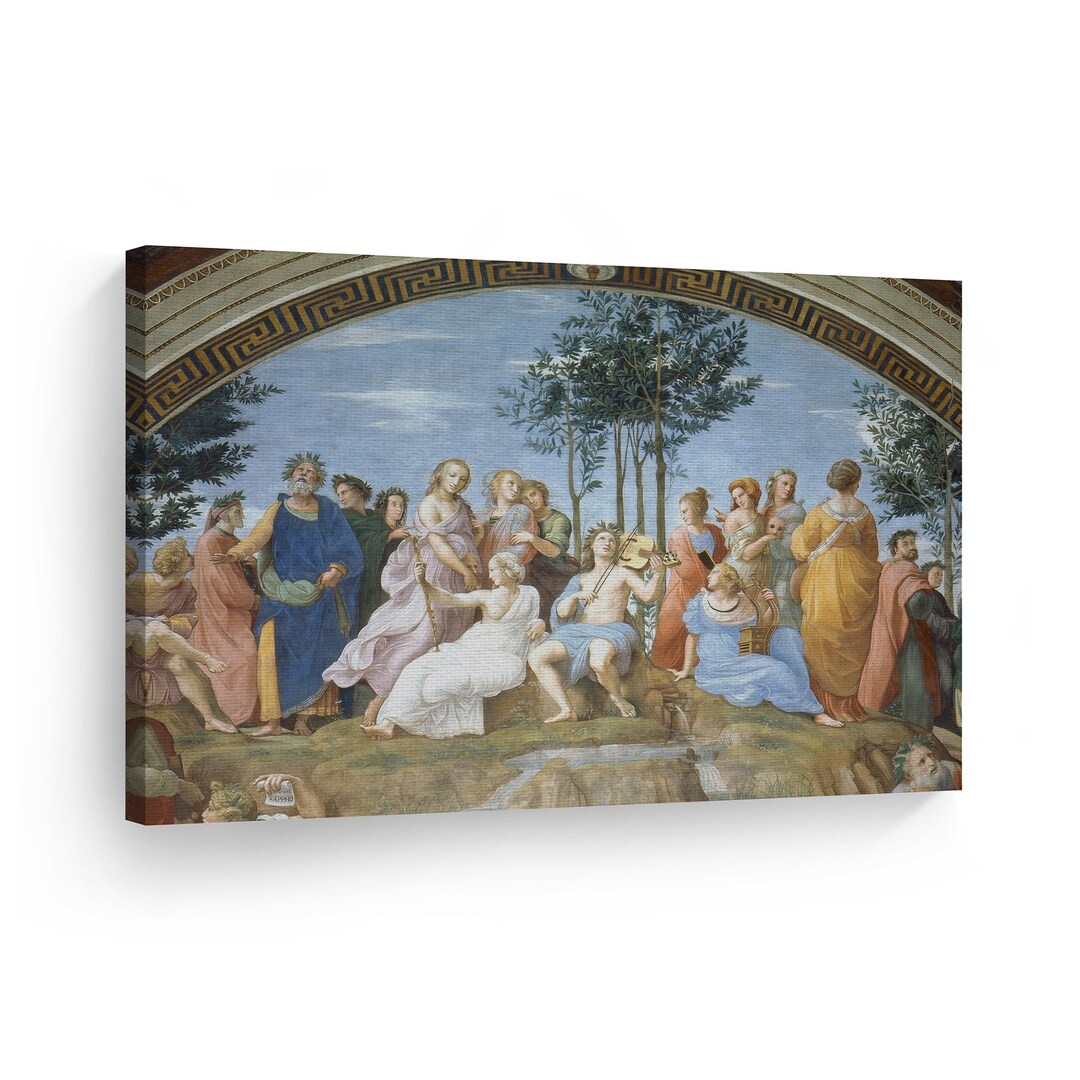 The Parnassus by Raphael Art Canvas Wall Art Print Famous Fine Art ...