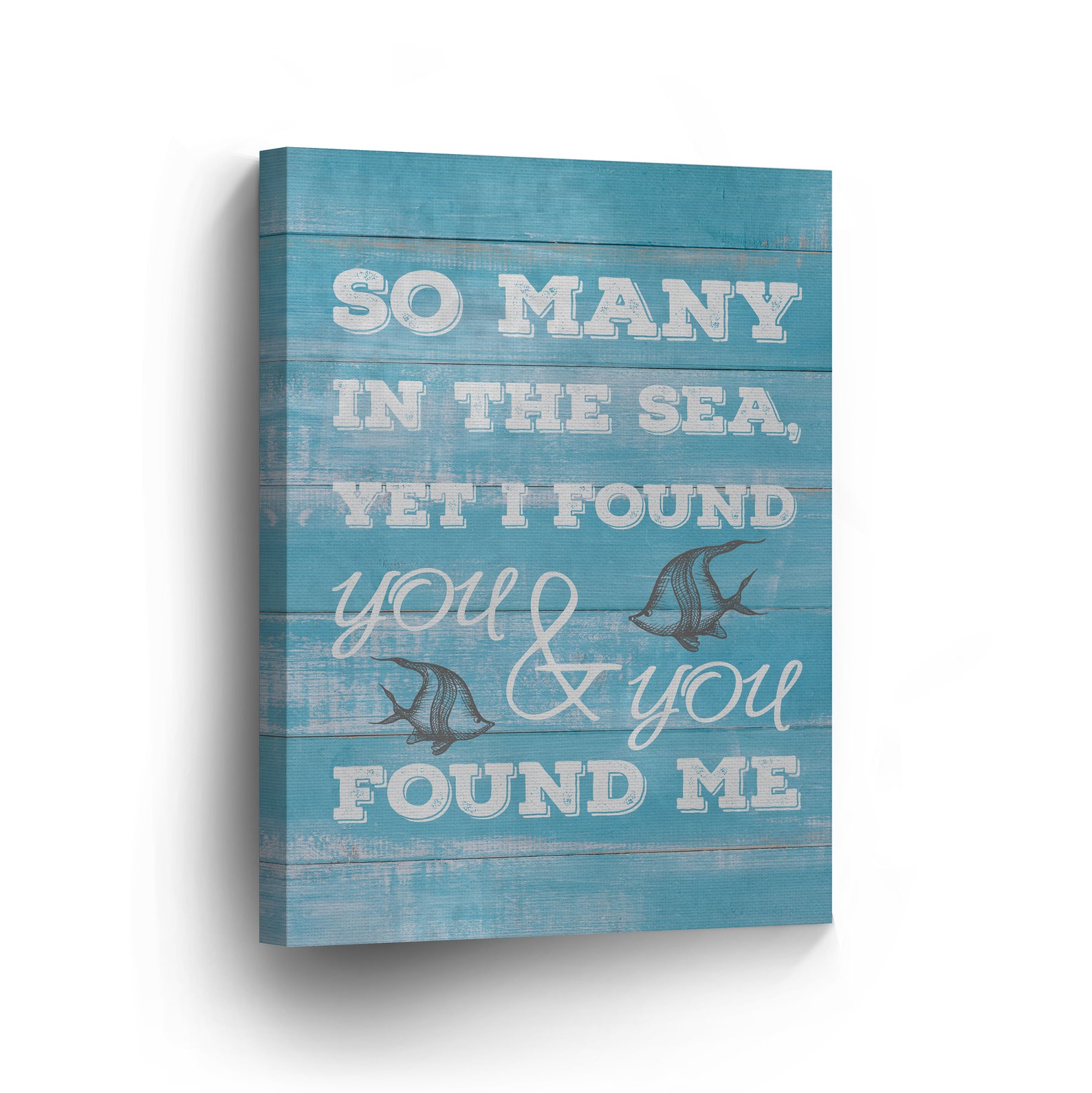 Anchor Ship Wheel and Lovely Quote Blue Wooden Nautical Decor 3 Pieces ...