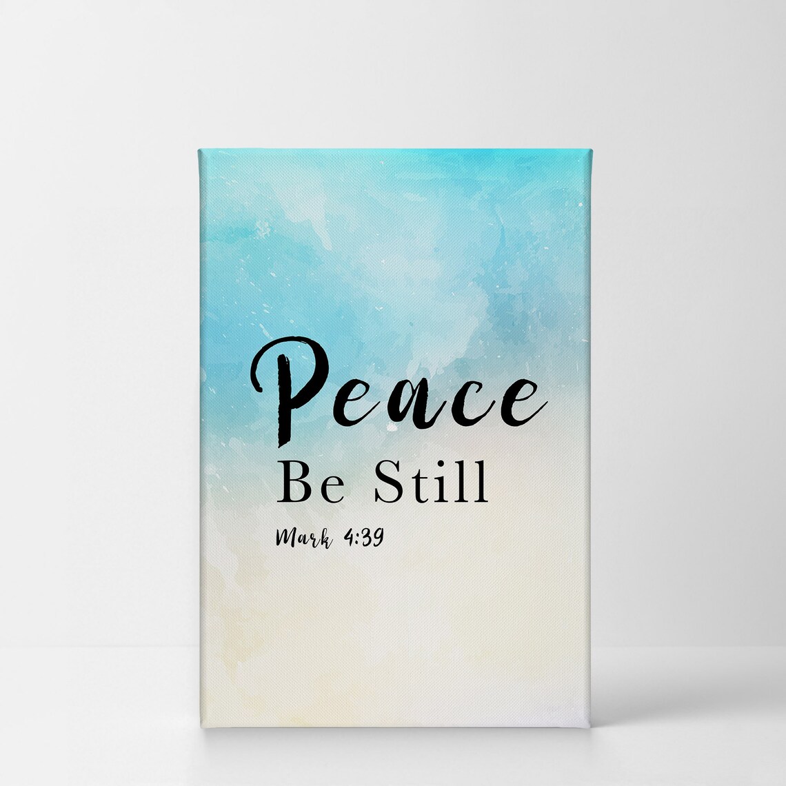 Peace Be Still Mark 4:39 Scripture Wall Art Canvas Print Bible - Etsy