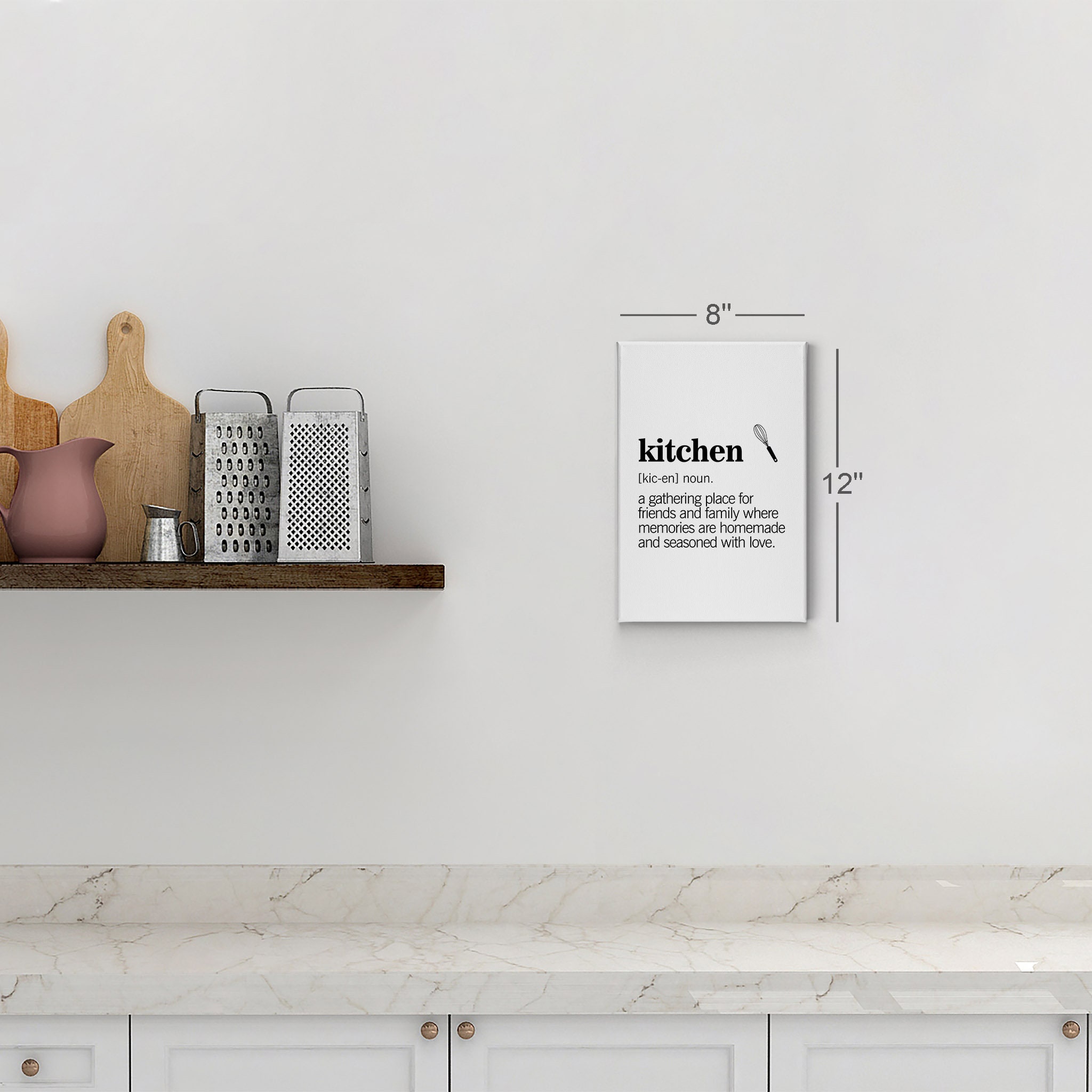 Noun Dictionary Definition of Kitchen Funny Quote Kitchen Canvas Wall ...