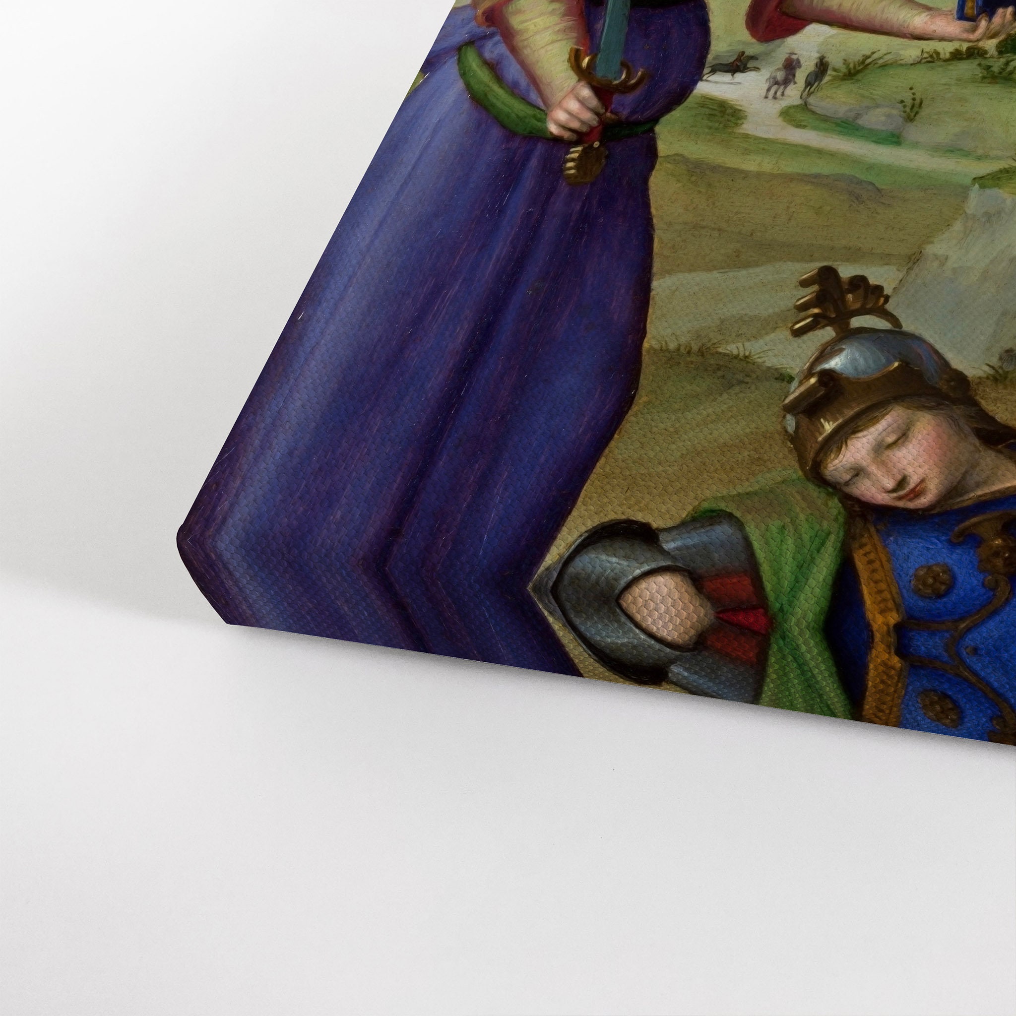 An Allegory 'vision of a Knight' by Raphael Art Canvas Wall Art Print ...