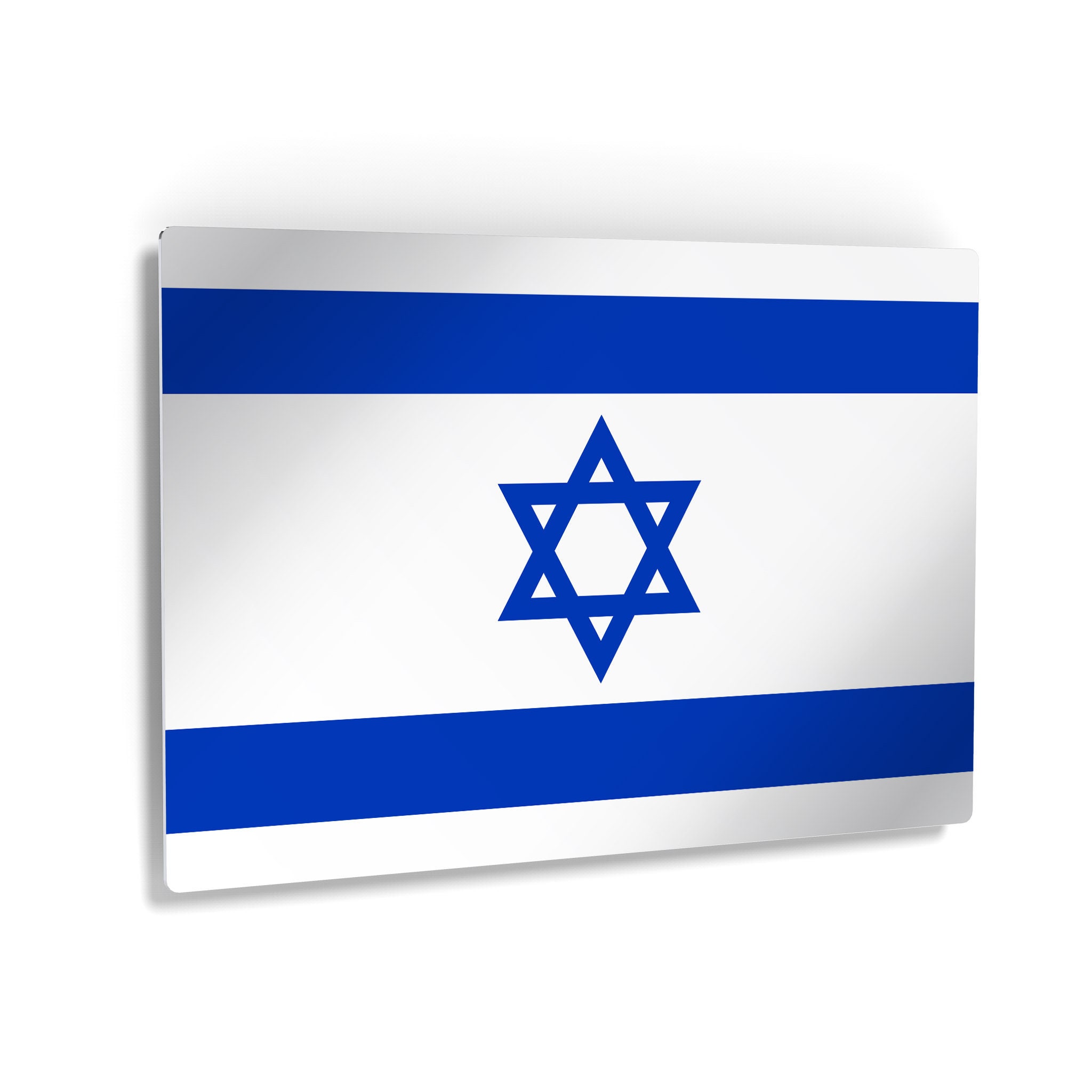 Israel Flag CANVAS or METAL Wall Art Print Country Flags | Etsy