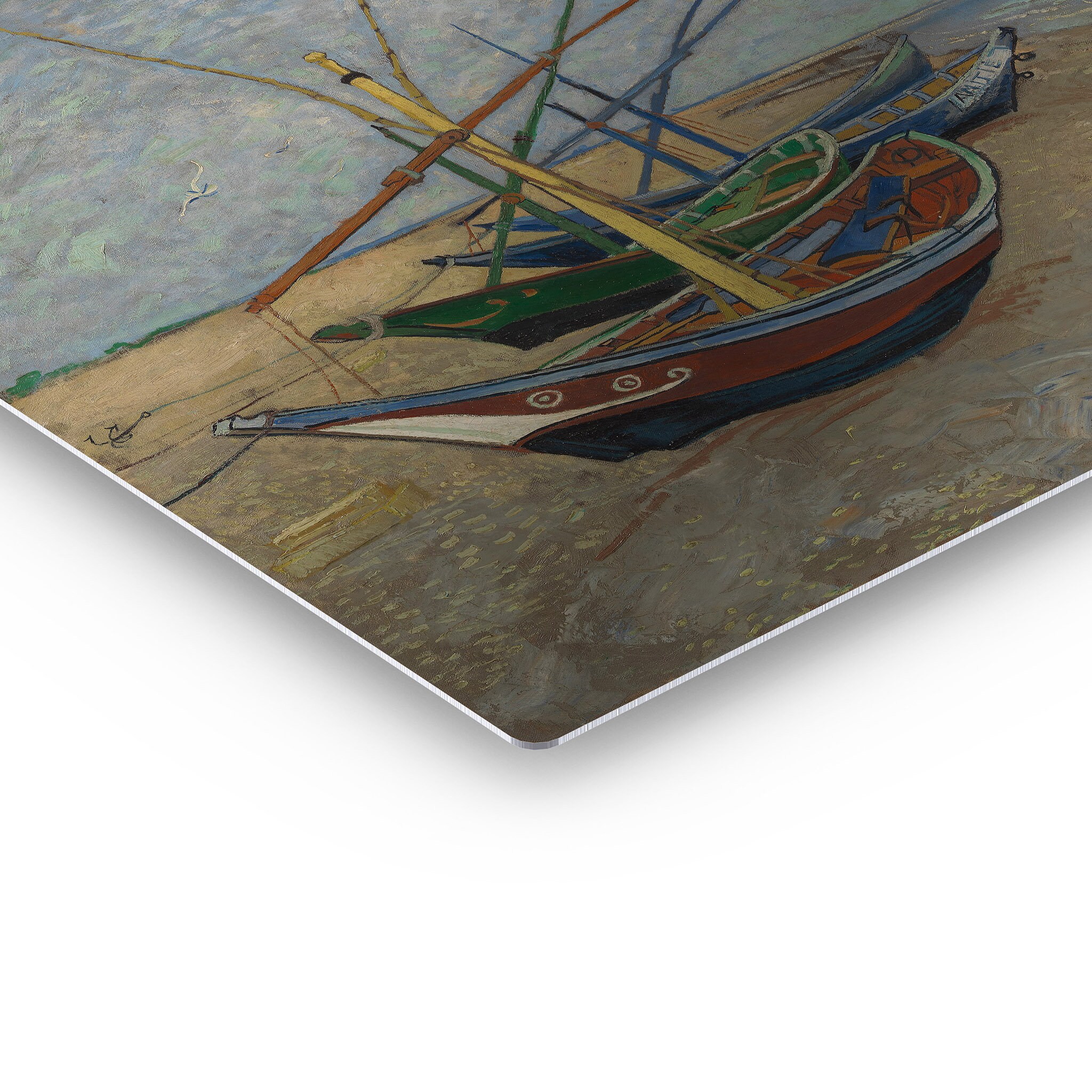 Vincent Van Gogh Fishing Boats on the Beach at Saintes-maries | Etsy