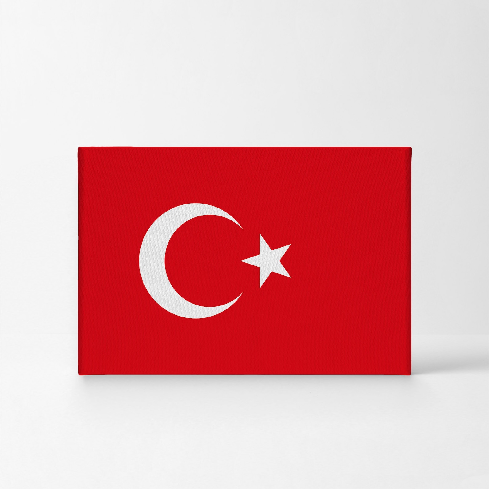 Turkey Flag CANVAS or METAL Wall Art Print Country Flags - Etsy