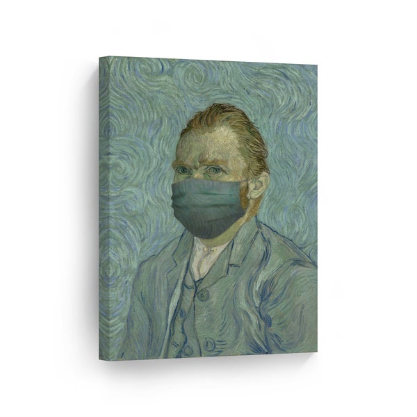 Van Gogh Face Mask - Etsy