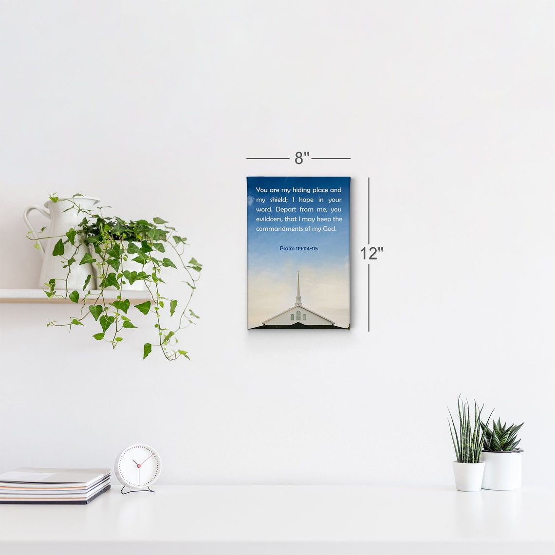 Scripture Bible Verse Wall Art Canvas Print Christian Psalm - Etsy