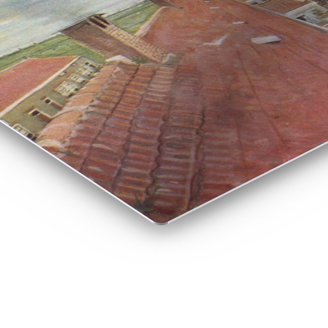 Vincent Van Gogh Rooftops View From the Atelier the Hague 1882 Metal ...