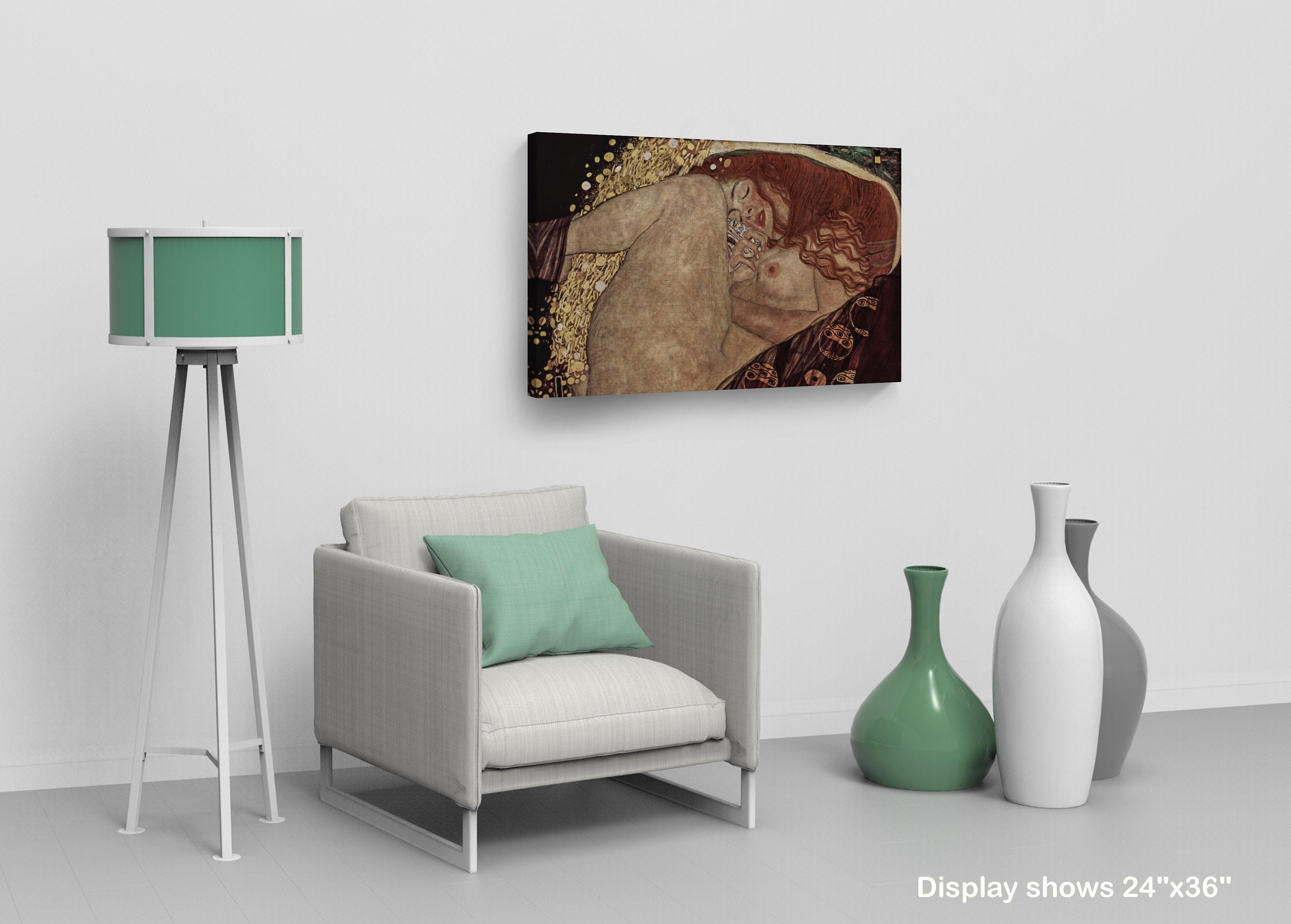 Danaë by Gustav Klimt Canvas Print Wall Art Famous Art Painting ...