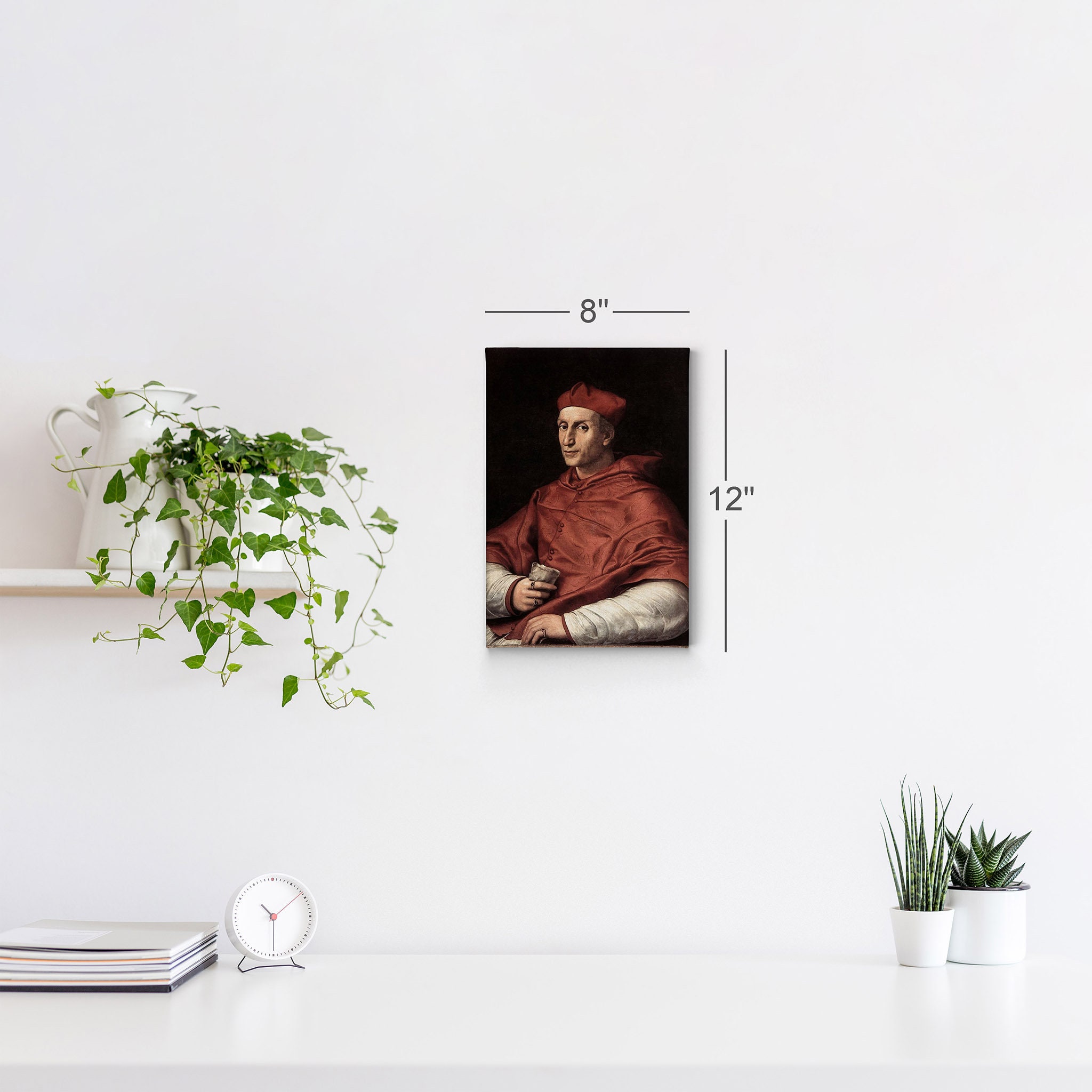 Portrait of Cardinal Bibbiena by Raphael Art Canvas Wall Art Print ...