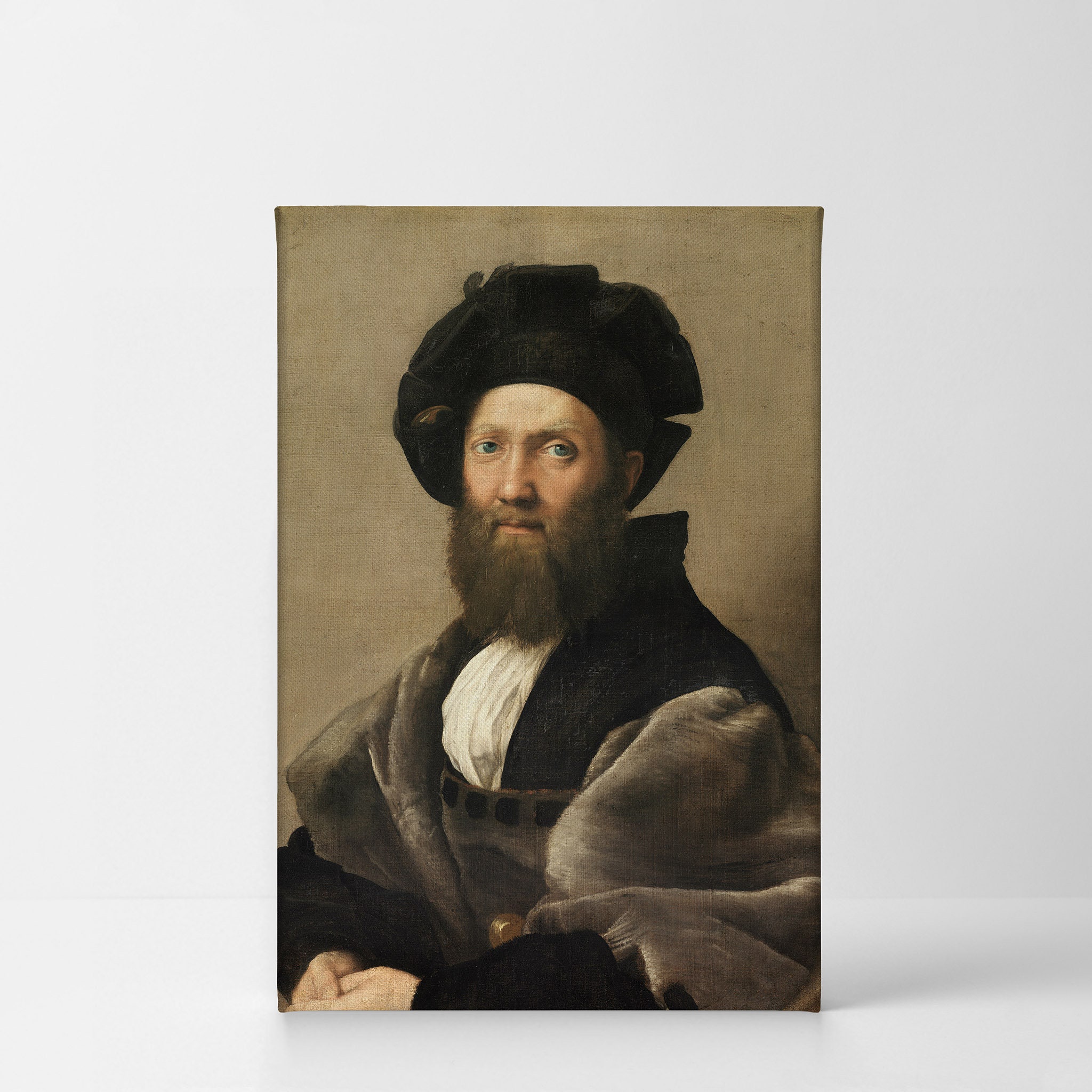 Portrait of Balthasar Castiglione by Raphael Art Canvas Wall - Etsy
