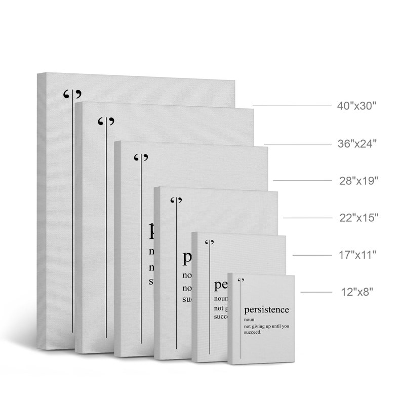 Persistence Definition Black and White Dictionary Motivational - Etsy