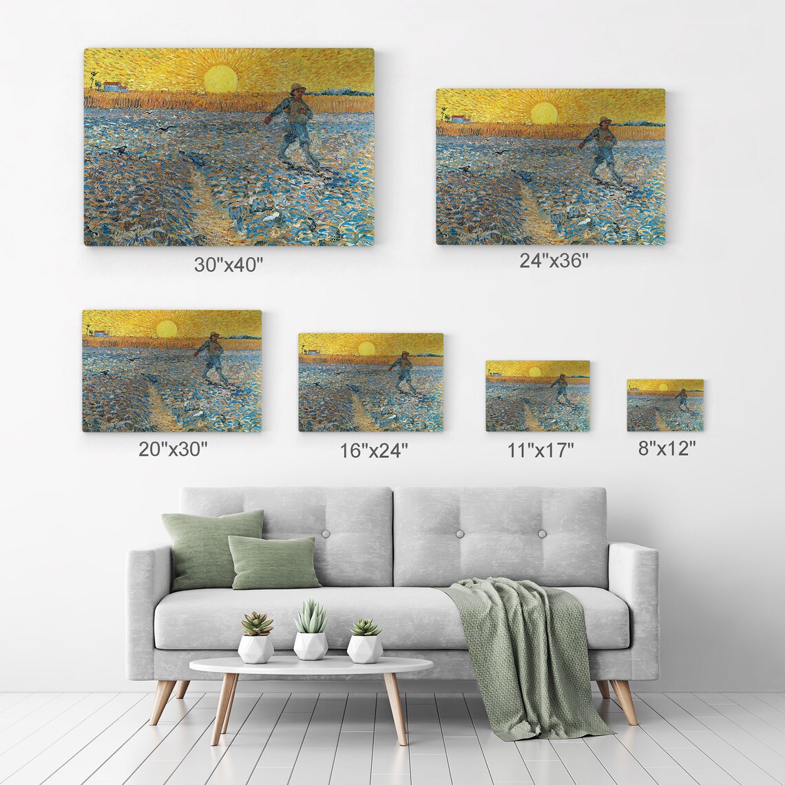 Vincent Van Gogh the Sower After Millet 1888 Metal Print | Etsy