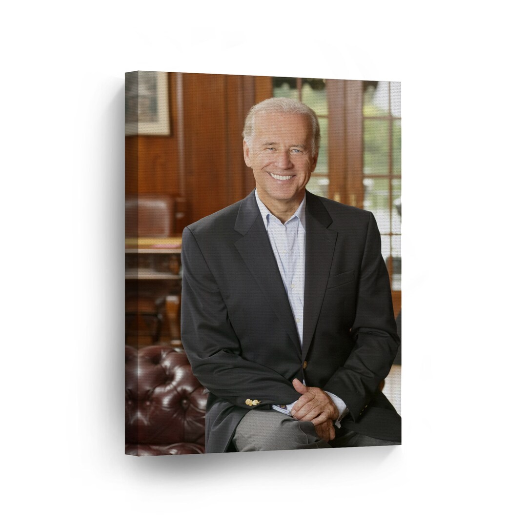 46th President of the United States of America Joe Biden Canvas Wall ...