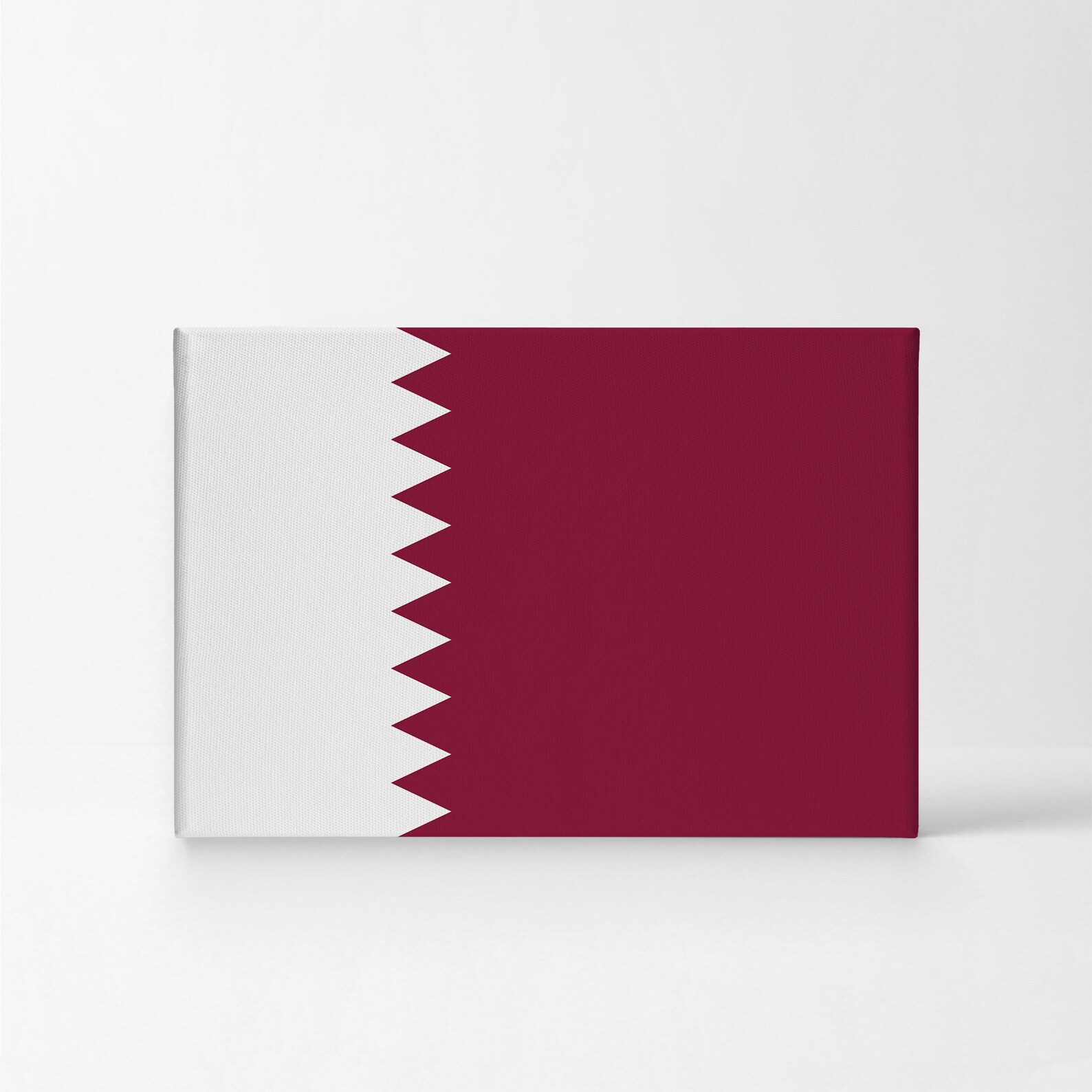 Qatar Flag CANVAS or METAL Wall Art Print Country Flags Office | Etsy