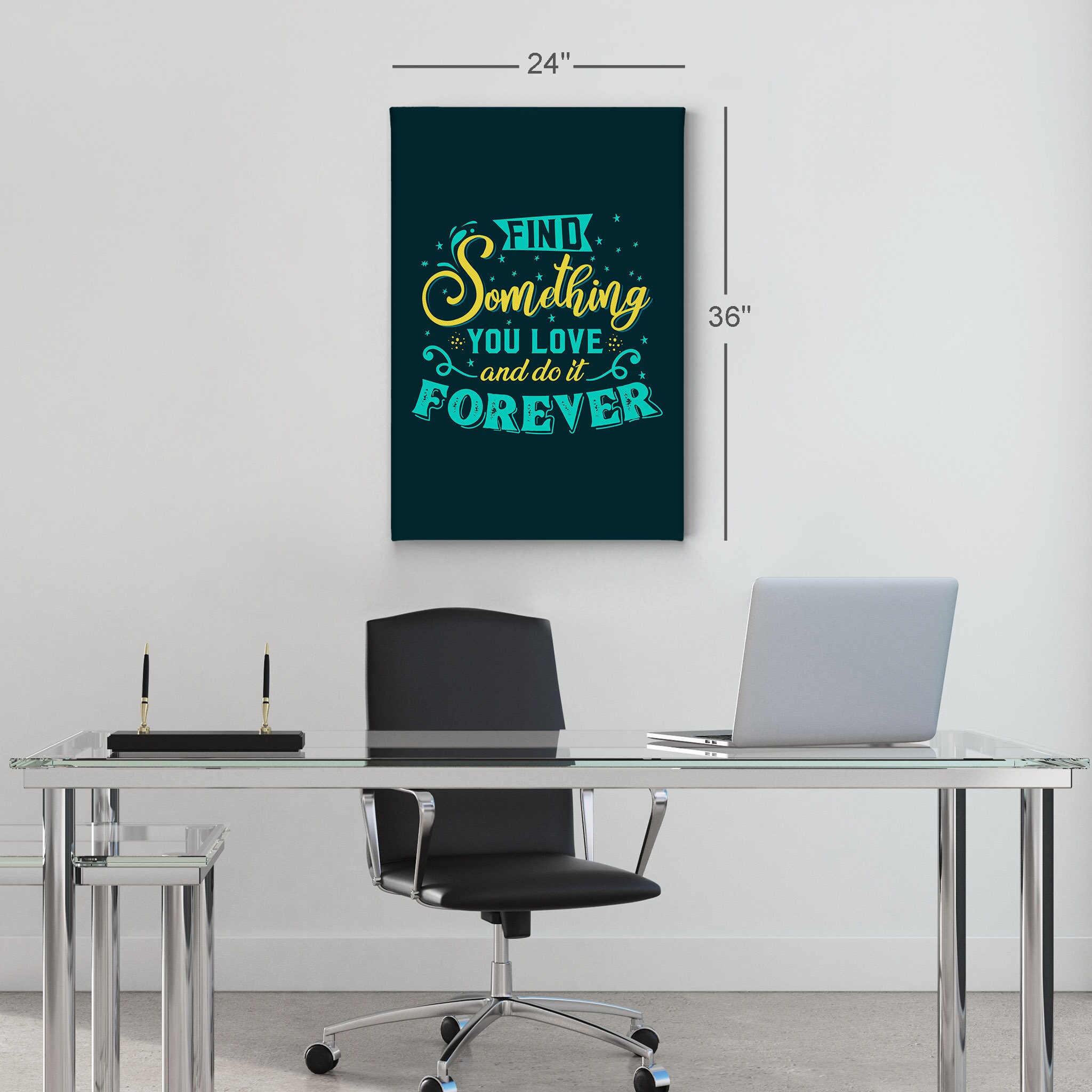 Find Something You Love and Do It Forever Quote Motivational Canvas ...