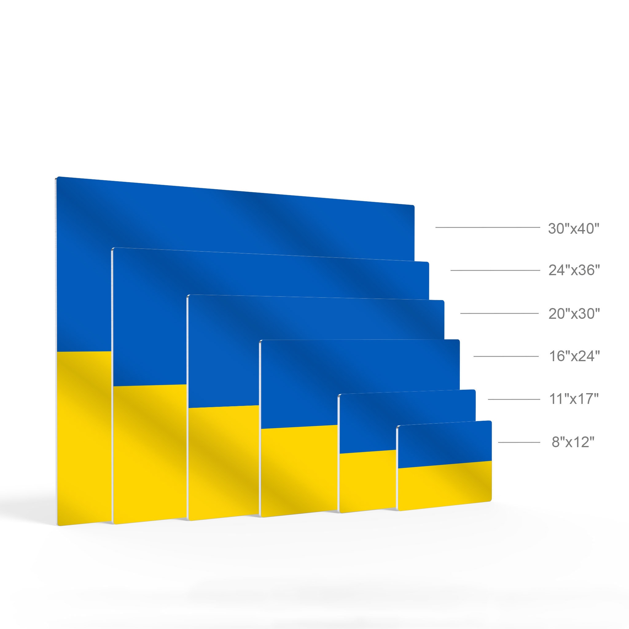 Ukraine Flag CANVAS or METAL Wall Art Print Country Flags | Etsy