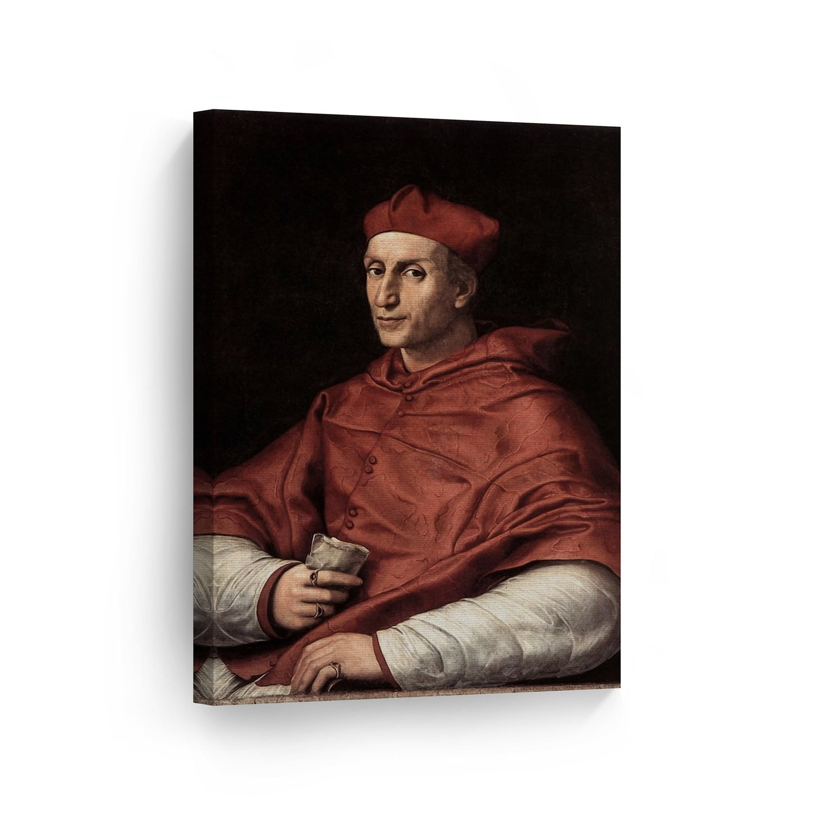 Portrait of Cardinal Bibbiena by Raphael Art Canvas Wall Art Print ...