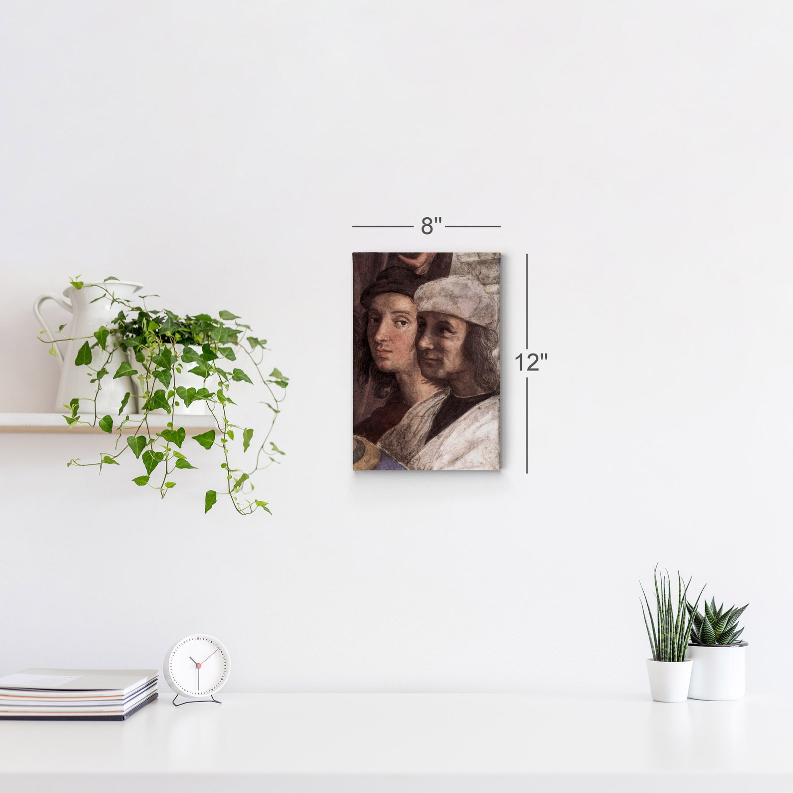 Self Portrait From the School of Athens by Raphael Art Canvas Wall Art ...