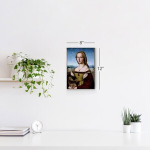 Lady With a Unicorn by Raphael Art Canvas Wall Art Print Famous Fine ...