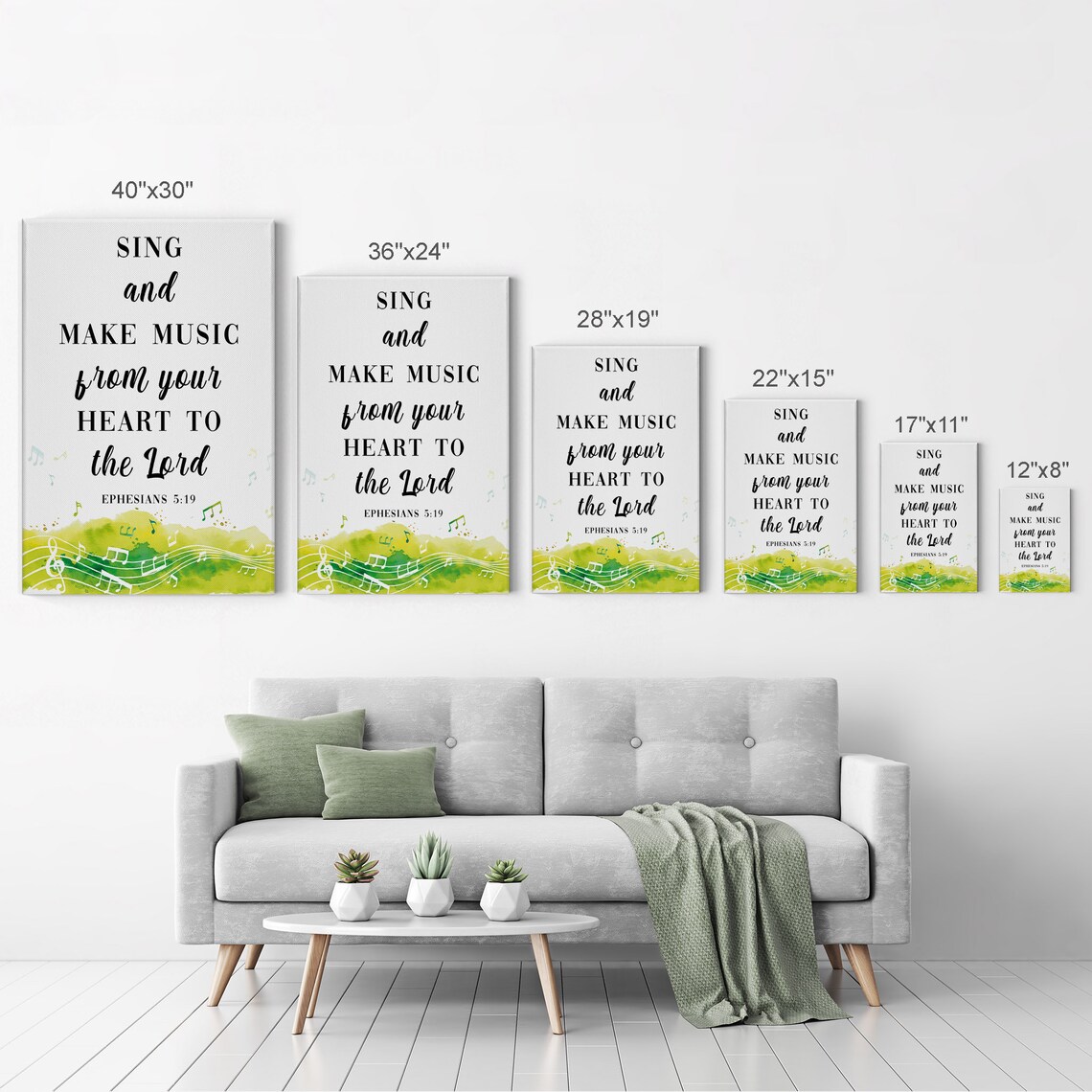 Sing and Make Music From Your Heart to the Lord Ephesians 5:19 - Etsy