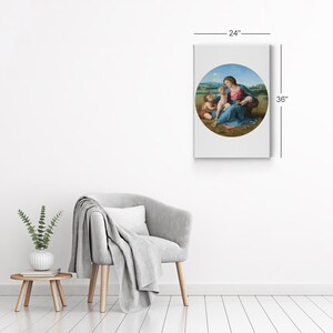 The Alba Madonna by Raphael Art Canvas Wall Art Print Famous Fine Art ...