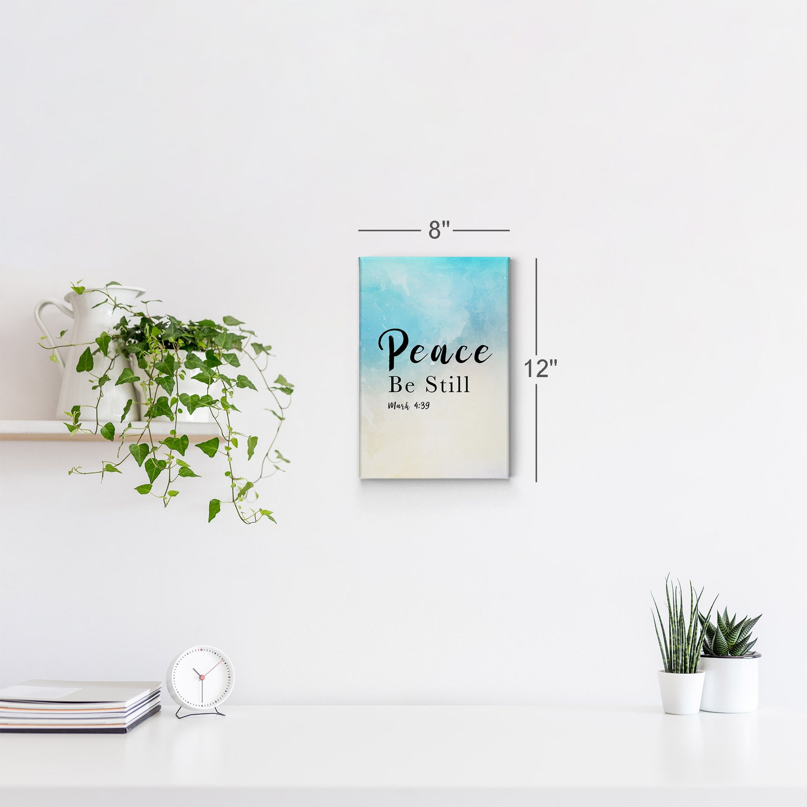 Peace Be Still Mark 4:39 Scripture Wall Art Canvas Print Bible - Etsy