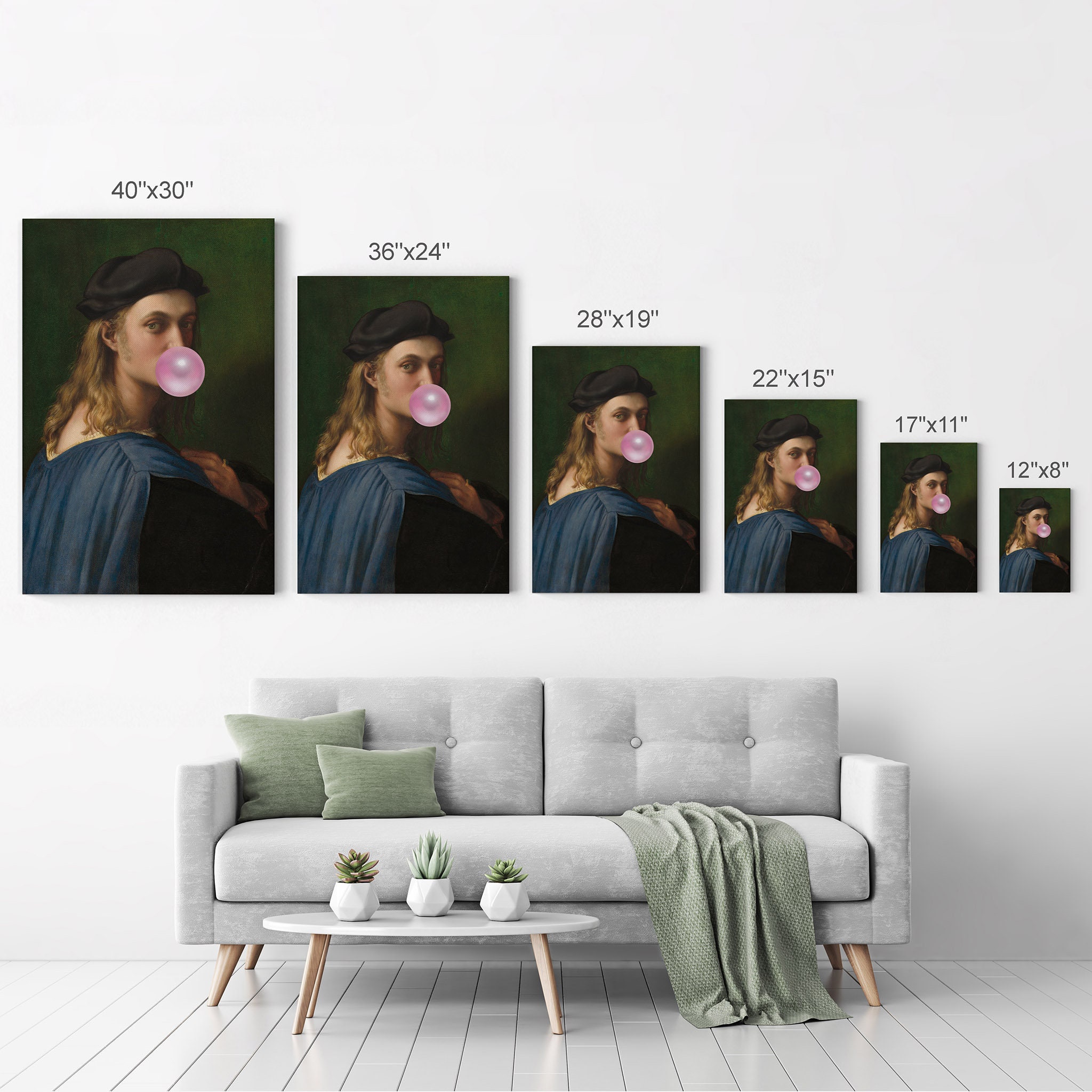 Raphael's Masterpiece Portrait of Bindo Altoviti Pink | Etsy