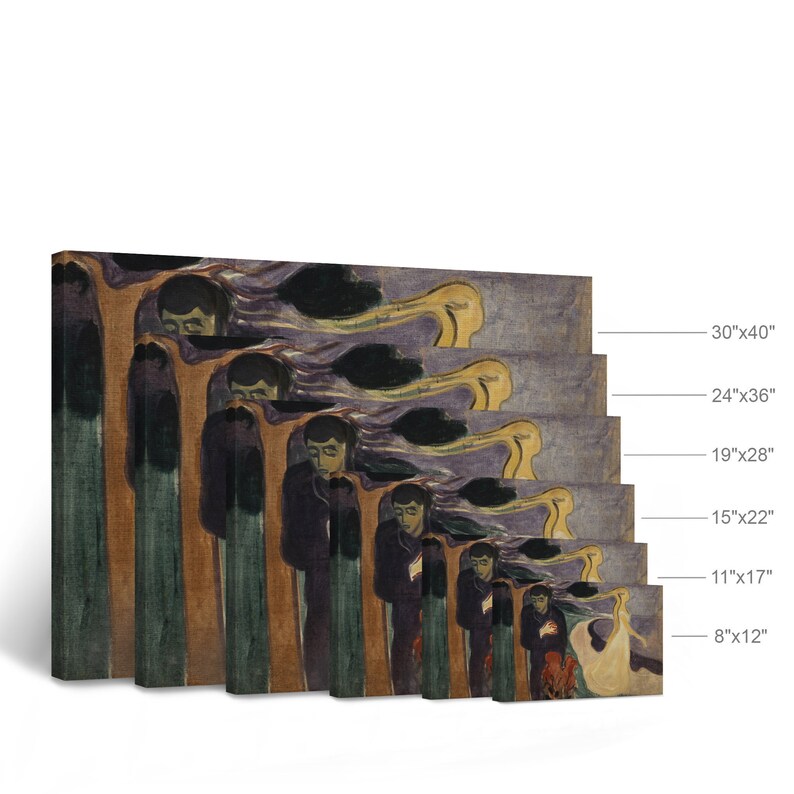 Separation Edvard Munch Classic Art Canvas Wall Art Print | Etsy