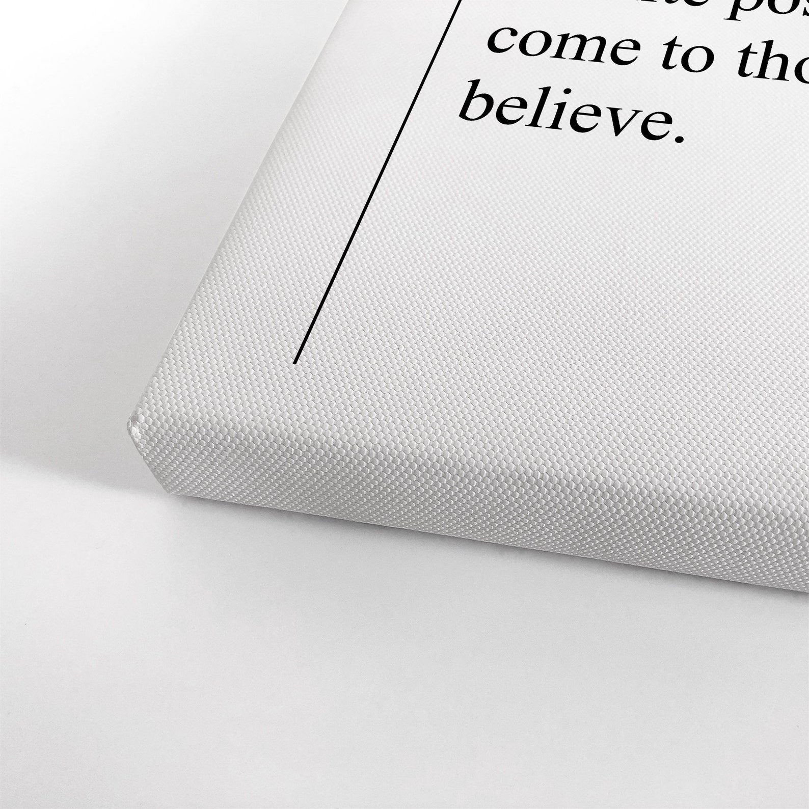 Limitless Definition Black and White Motivational Canvas Wall - Etsy