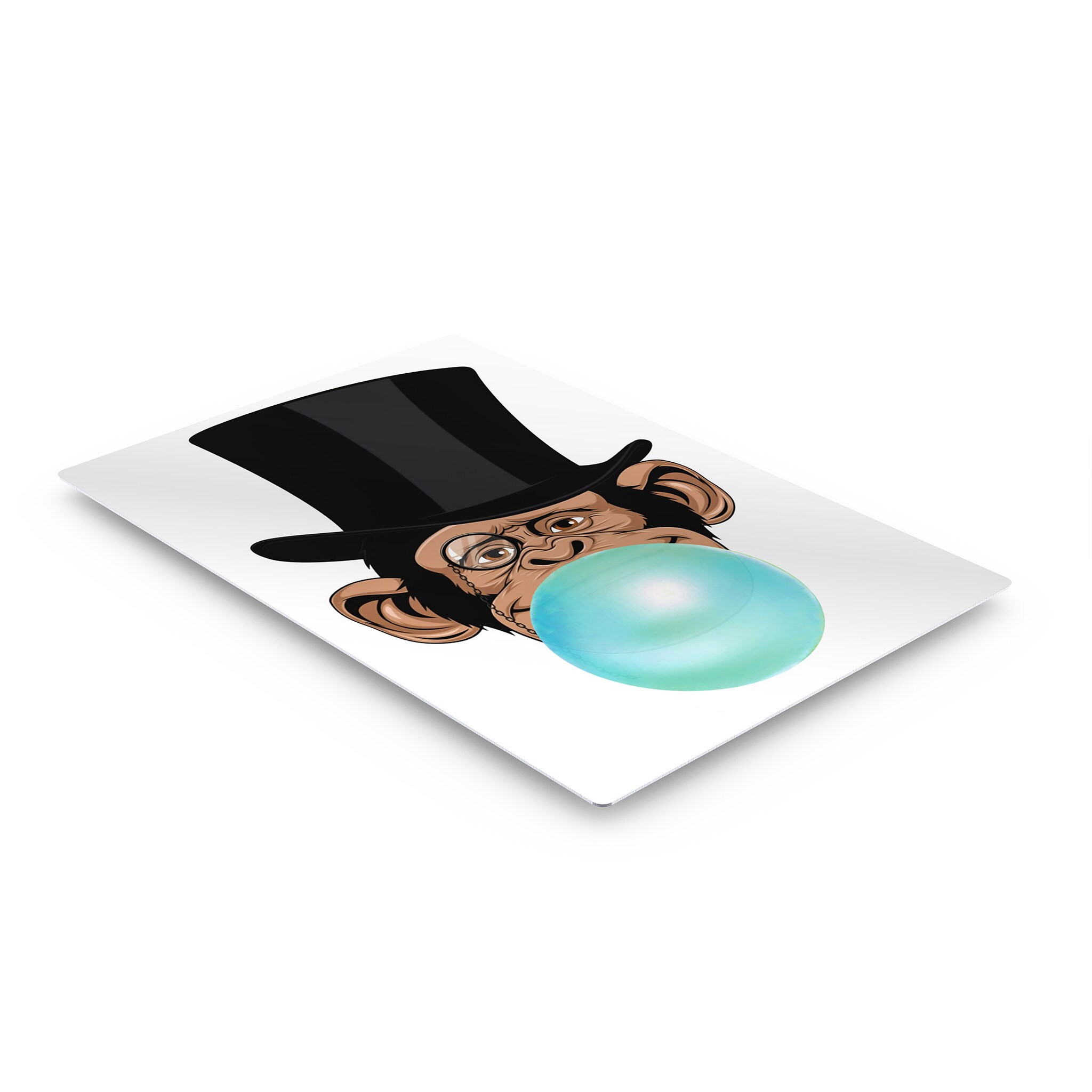 Funny Senior Monkey Gorilla With Top Hat Animal Bubble Gum Art | Etsy