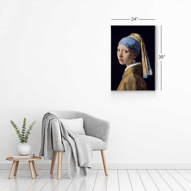 Girl With a Pearl Earring, Johannes Vermeer Classic Art Canvas Wall Art ...