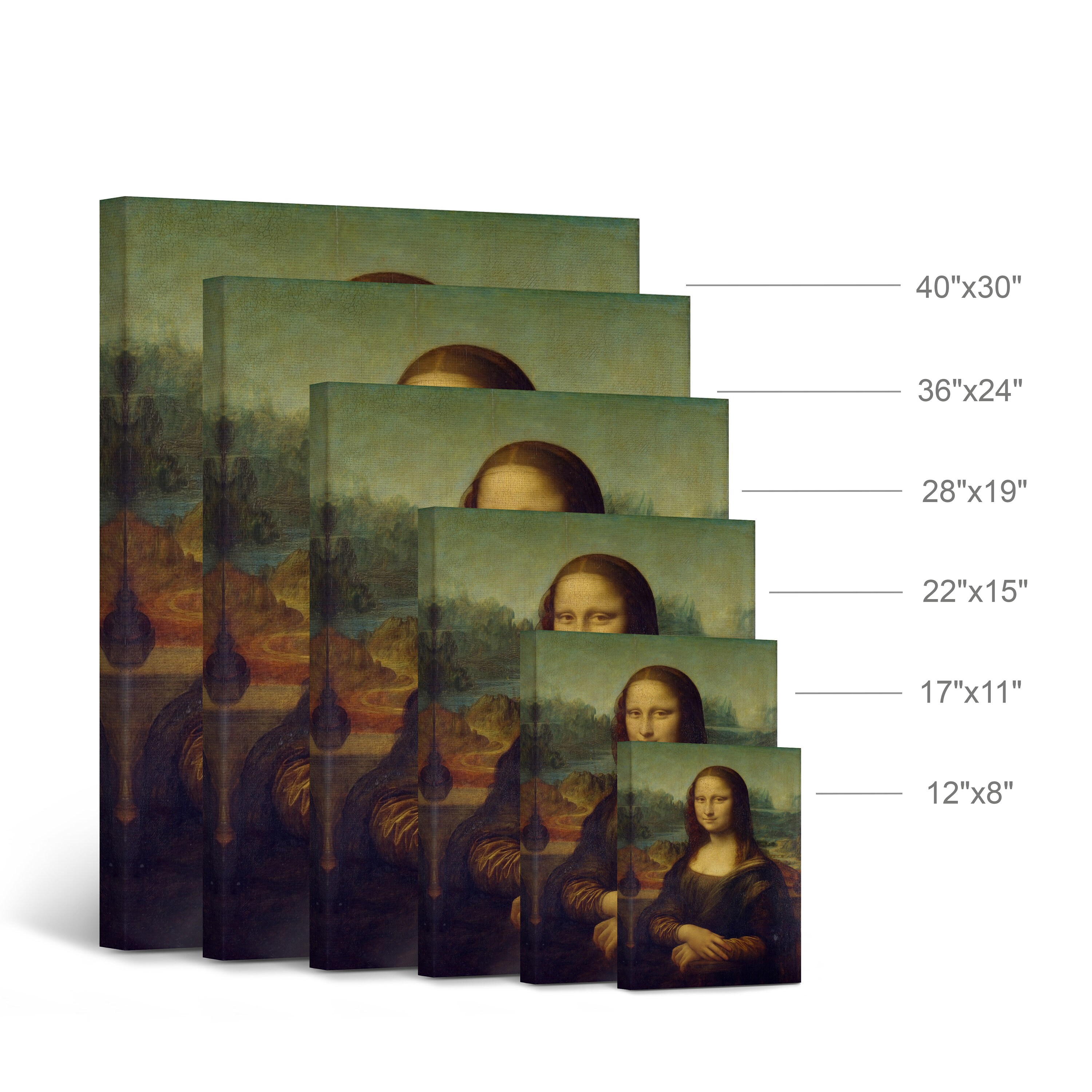 Mona Lisa by Leonardo Da Vinci Canvas Wall Art Famous Art Painting ...