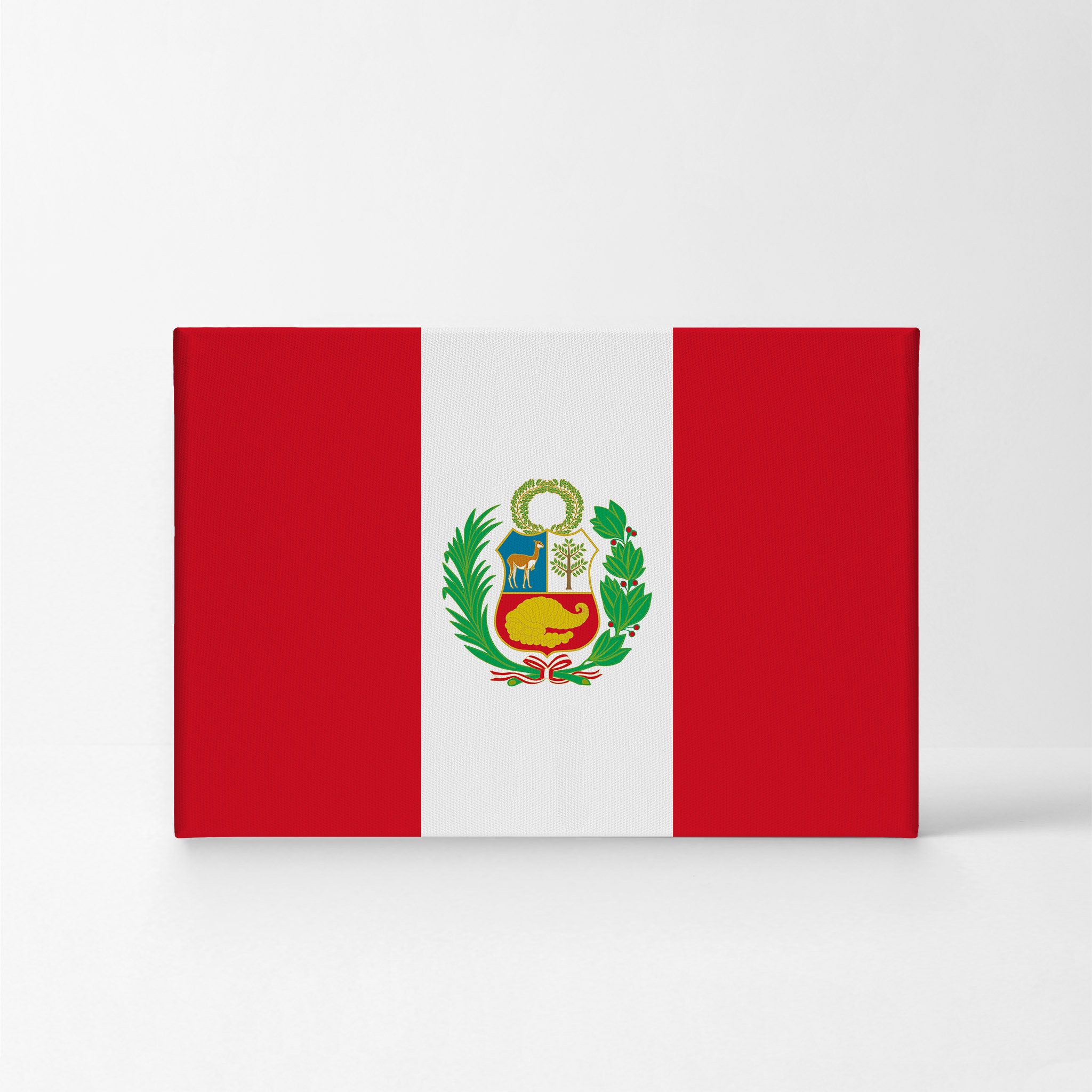 Peru Flag CANVAS or METAL Wall Art Print Country Flags Office - Etsy.de