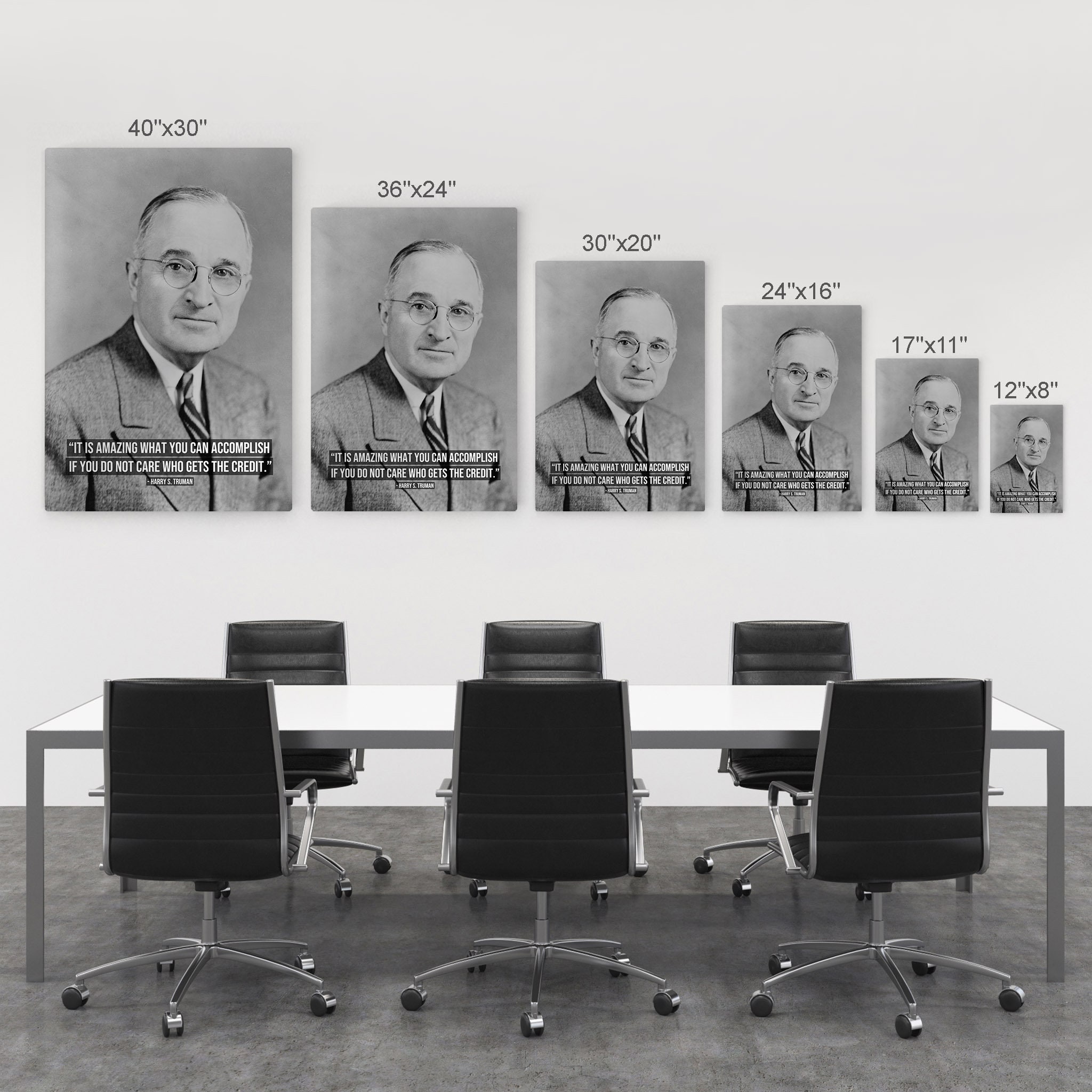 33th President of America Harry S. Truman Motivational Quote ...