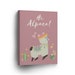 Hi Alpaca Quote and Cute Illustration Pink CANVAS PRINT - Etsy