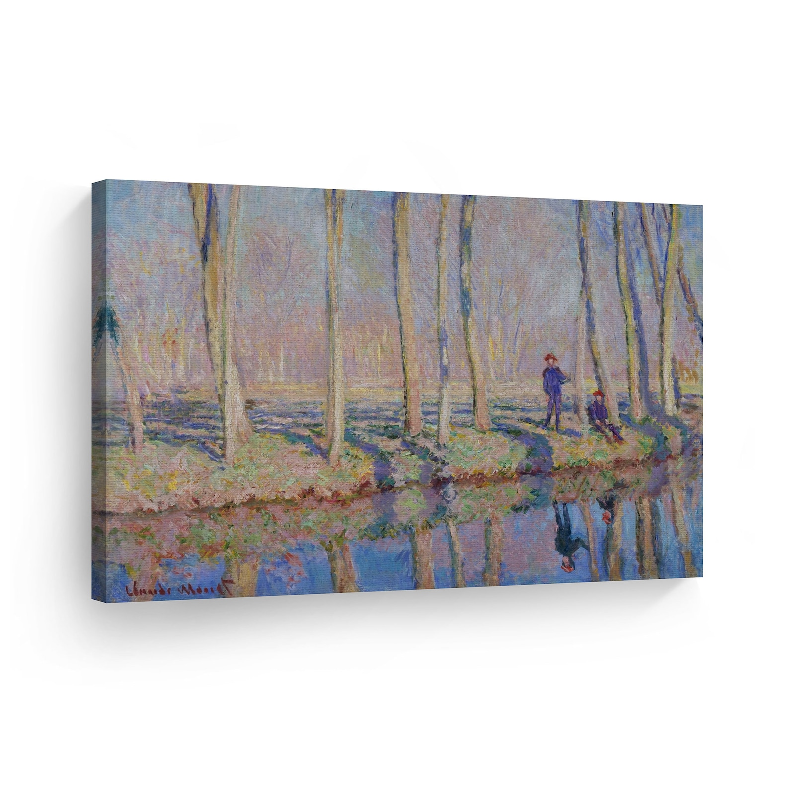 Jean-pierre Hoschede and Michel Monet on the Banks of the Epte by ...