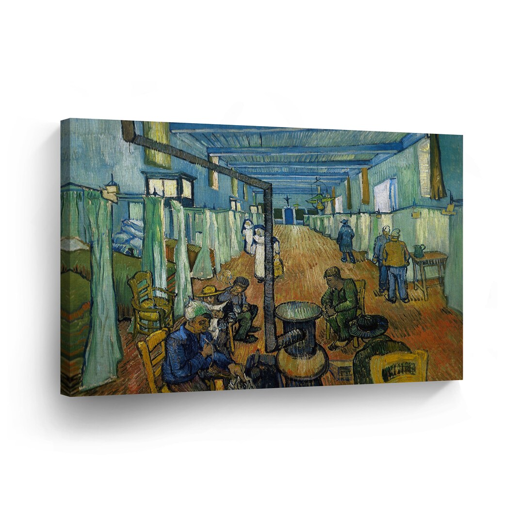 Vincent Van Gogh Ward in the Hospital in Arles, 1889 Canvas Print Home Decor Wall Art Artwork ...