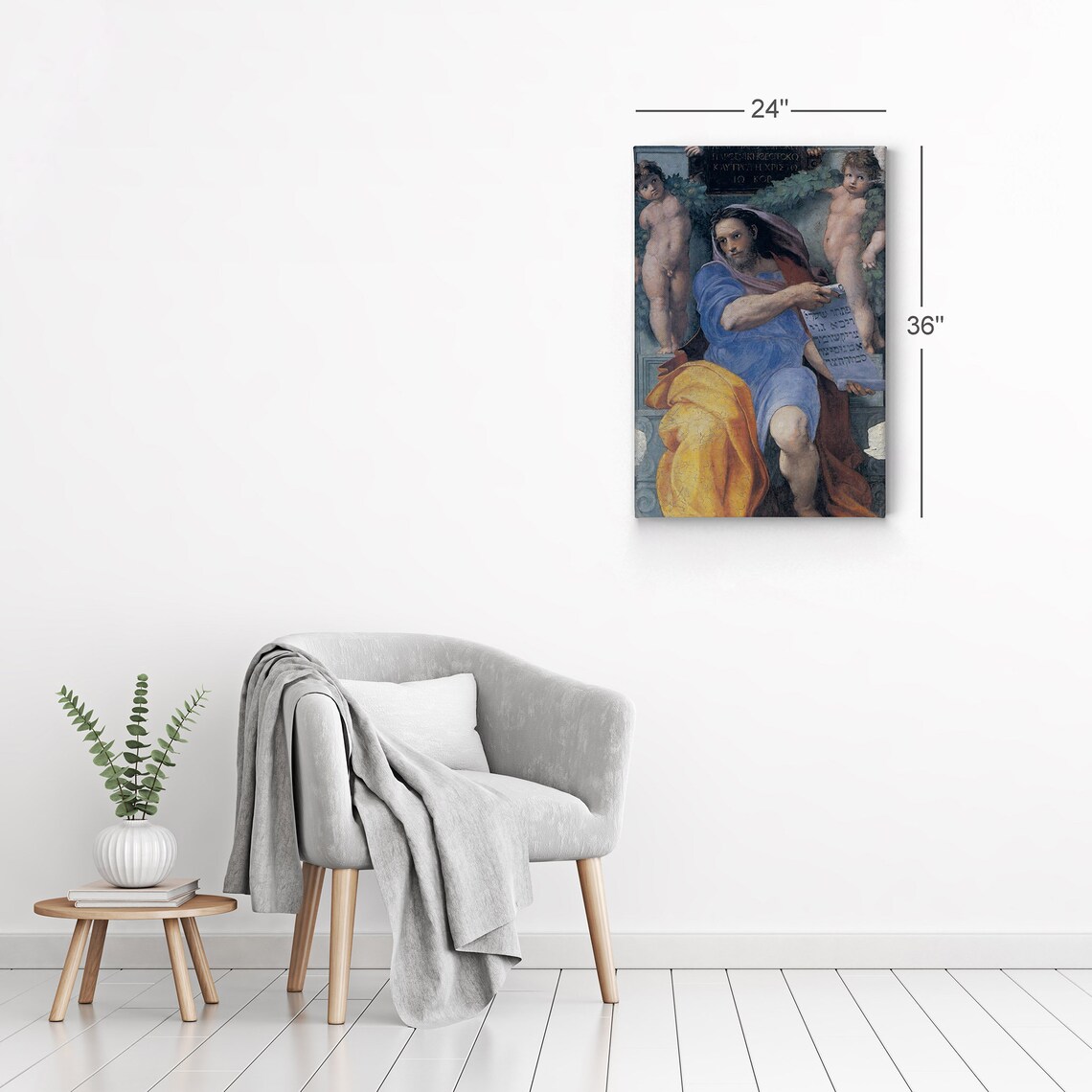 The Prophet Isaiah by Raphael Art Canvas Wall Art Print Famous - Etsy