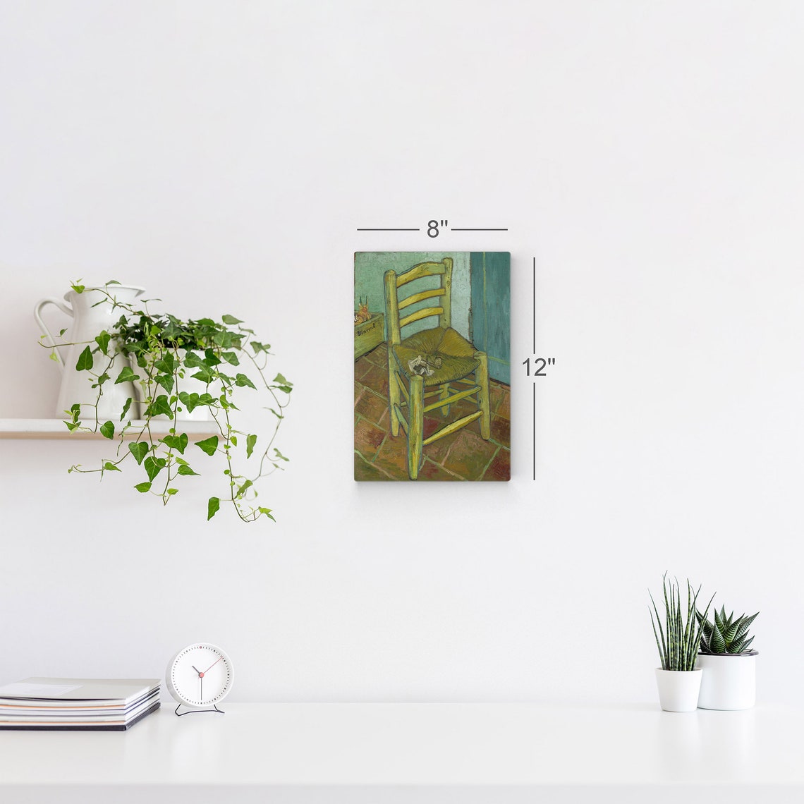 Vincent Van Goghs Chair 1888 Metal Print Classic Wall Art Wall Decor ...
