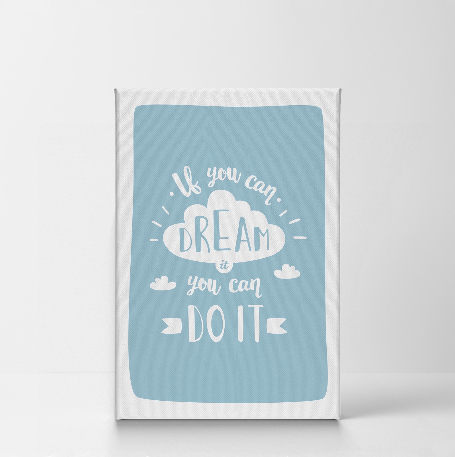If You Can Dream You Can Do It Quote Blue CANVAS PRINT Nursery - Etsy