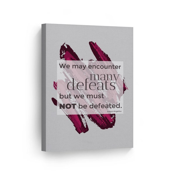 We May Encounter Many Defeats - Etsy