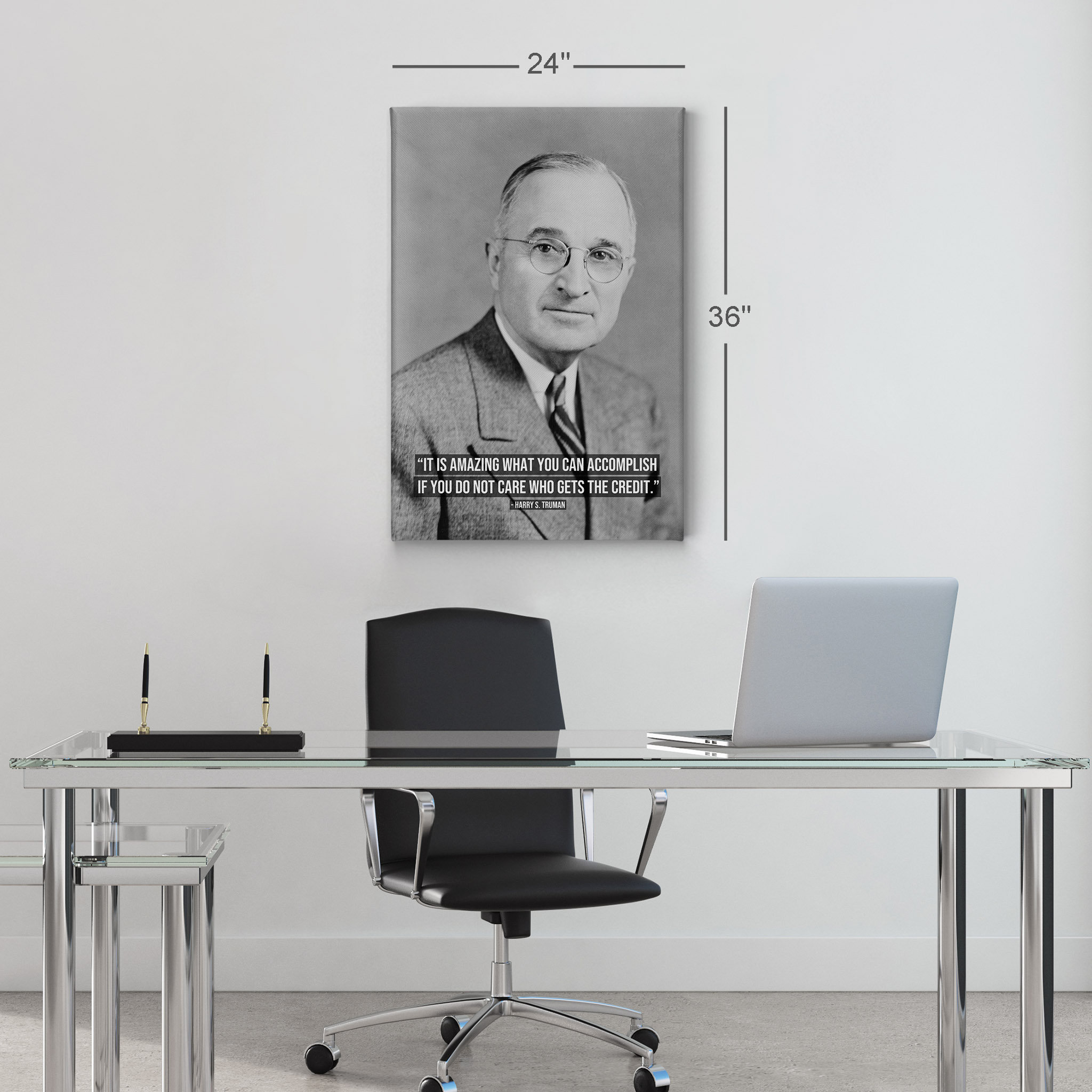 33th President of America Harry S. Truman Motivational Quote ...