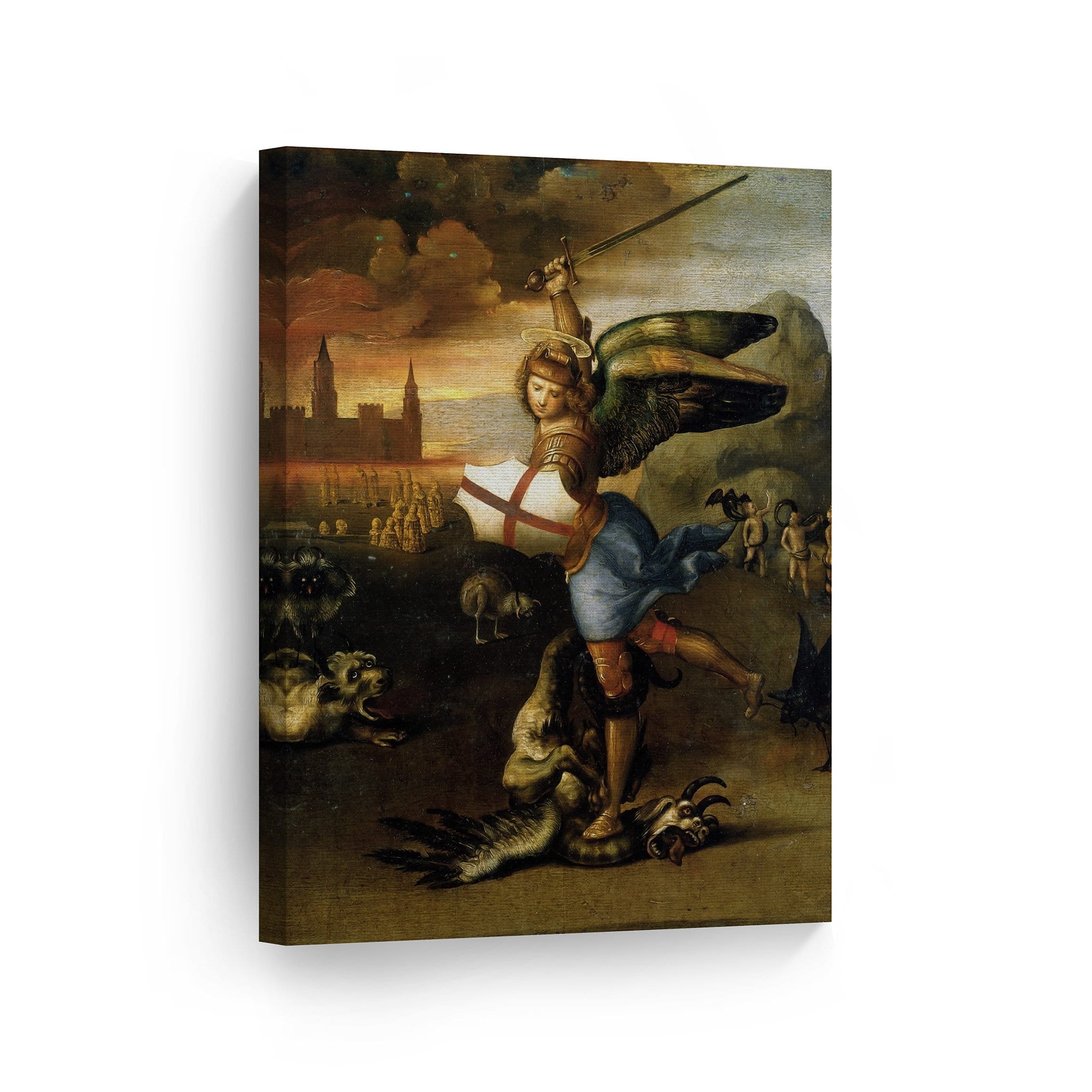 St. Michael by Raphael Art Canvas Wall Art Print Famous Fine - Etsy