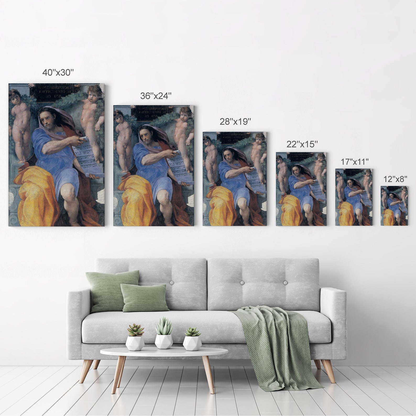 The Prophet Isaiah by Raphael Art Canvas Wall Art Print Famous - Etsy