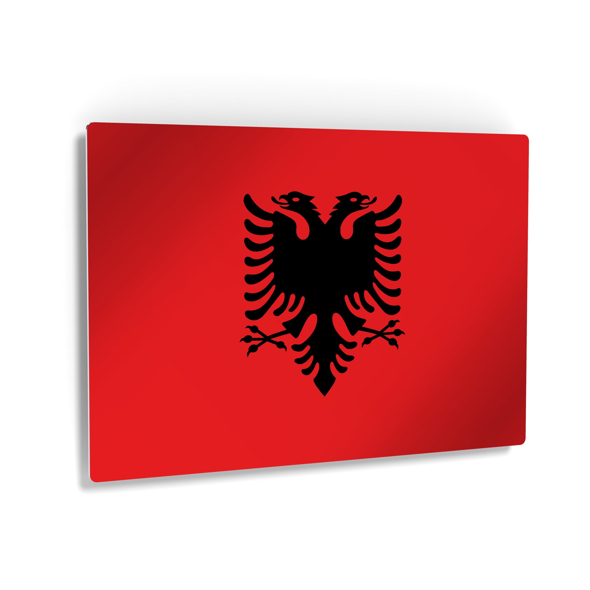 Albania Flag CANVAS or METAL Wall Art Print Country Flags Office Living ...
