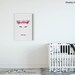 Cute Meow Cat Wall Decor White Background CANVAS PRINT Kids Room Decor ...