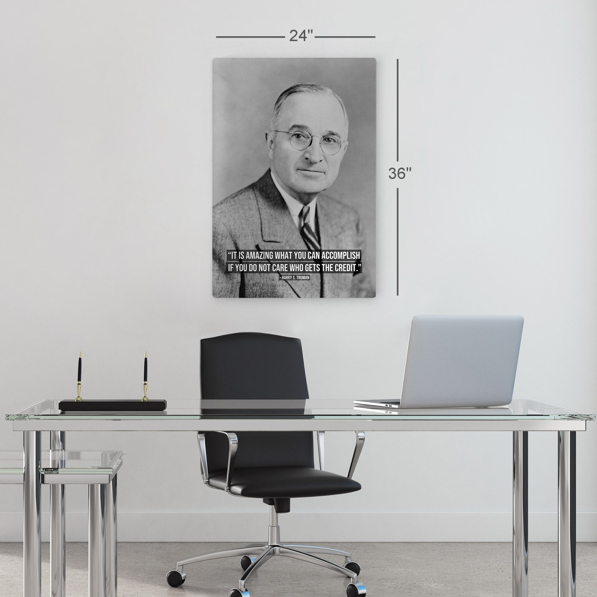 33th President of America Harry S. Truman Motivational Quote ...